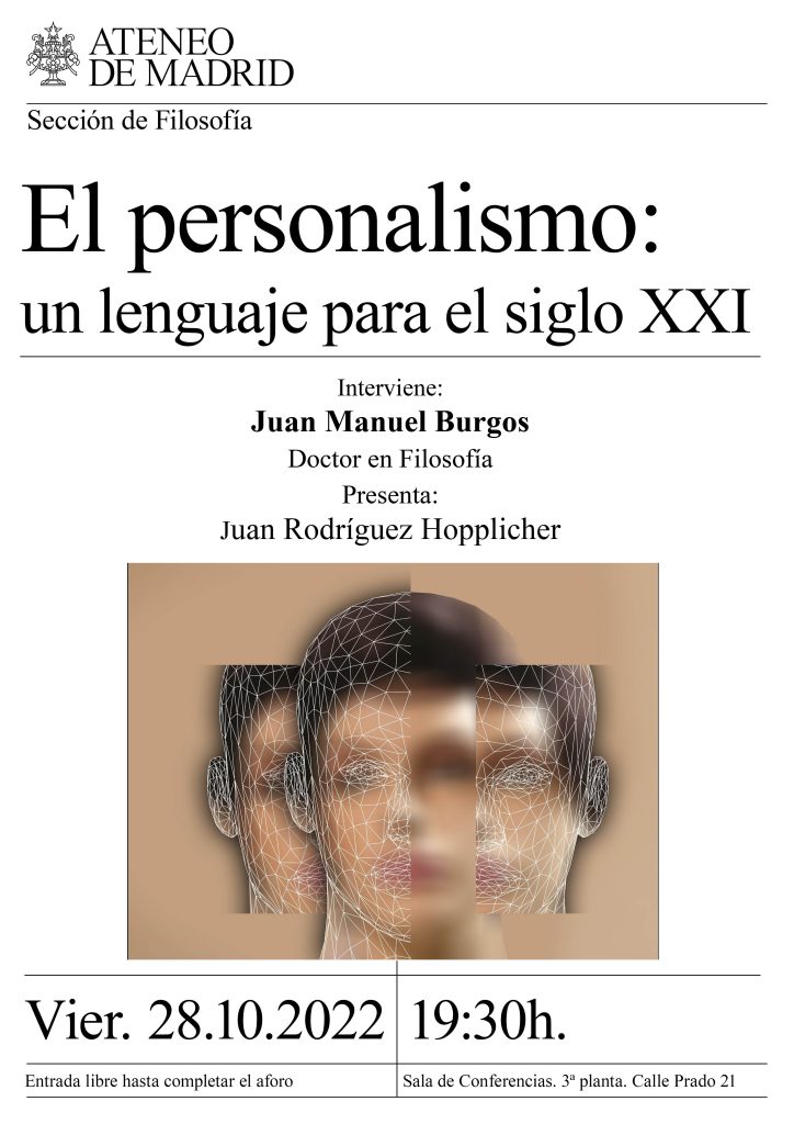 El personalismo: un lenguaje para el siglo XXI - Ateneo Madrid