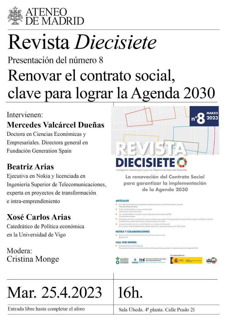 Revista Diecisiete. Presentación del número 8 Renovar el contrato ...