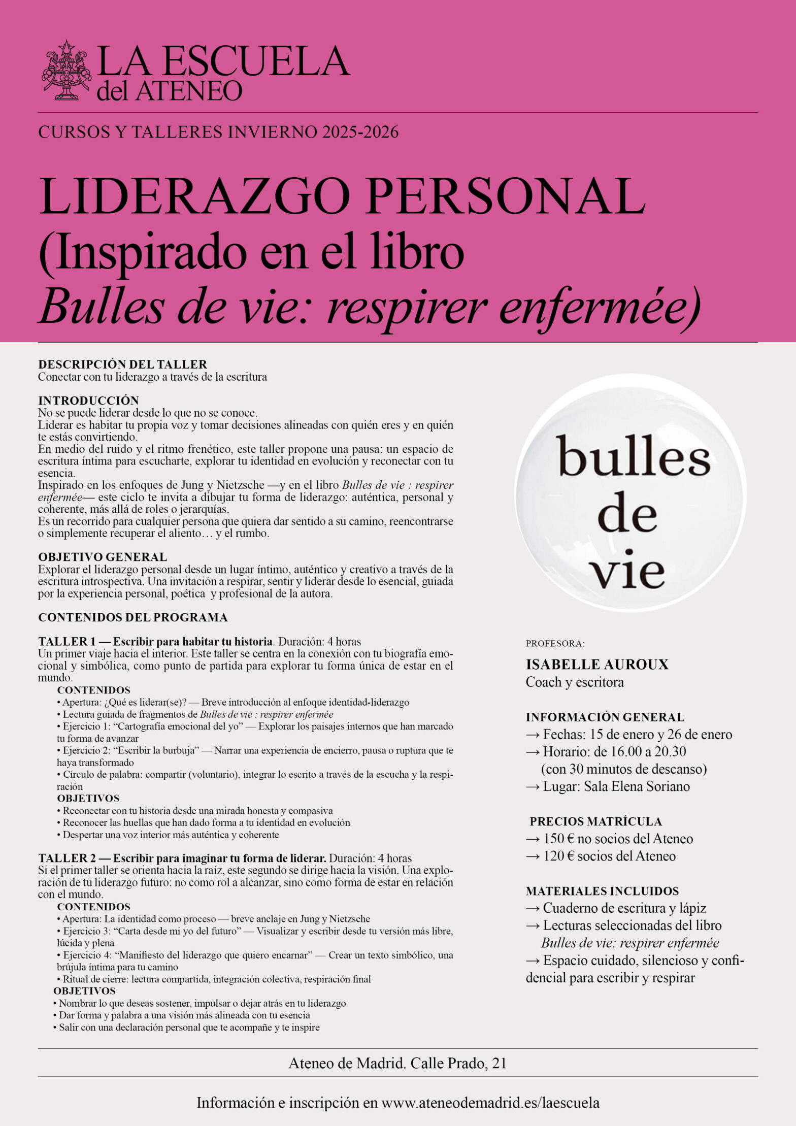 La Escuela - Ateneo Madrid